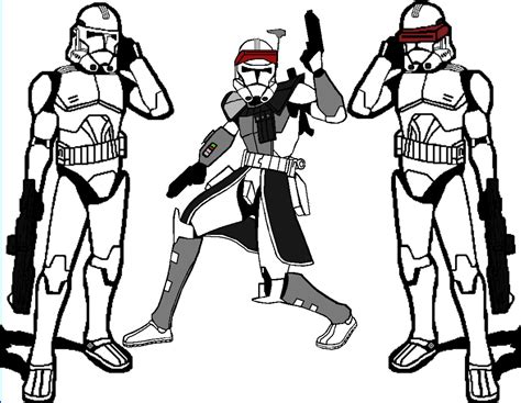 Clone Arc Trooper Coloring Pages