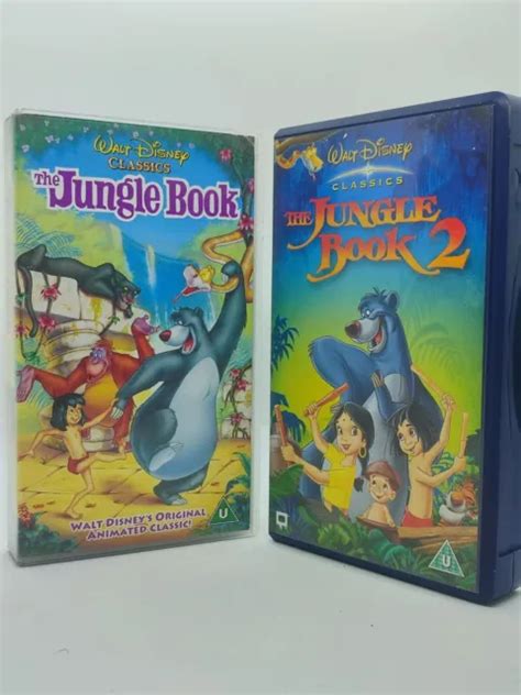 Walt Disney Classics The Jungle Book And The Jungle Book 2 On Vhs Tape