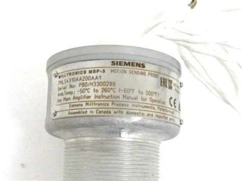 New Siemens Milltronics Msp 3 7ml54310aa200aa1 7mh71460ba Motion