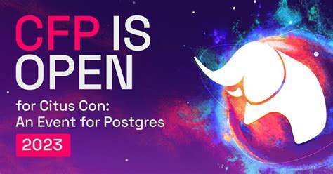 Claire Giordano On Linkedin The Cfp Is Open For Citus Con An Event