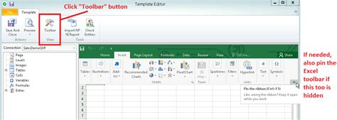 excel toolbar missing from single report qlik community 1910765