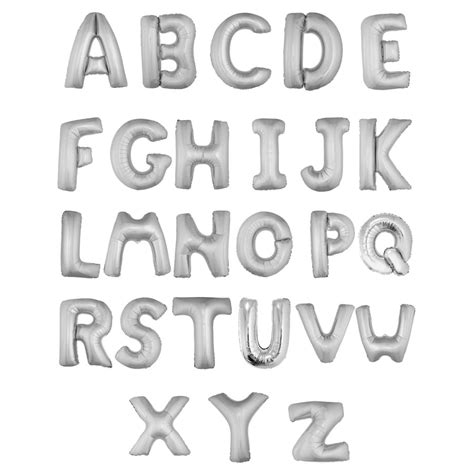Ballon Lettre Argent E De M