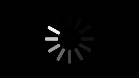 Simple Black And White Preloader With Dots Circle Stock Video