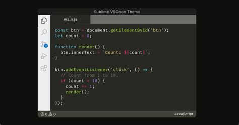 Sublime Vscode Theme By Yurihs Vs Code Themes