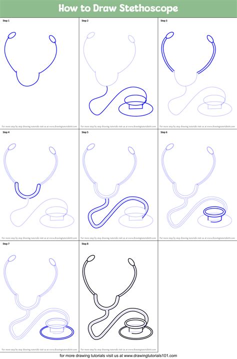 How To Draw A Stethoscope Easy At Erik Harris Blog