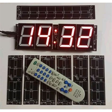 Jual Pcb Jam Digital 2 3 Inch Seven 7 Segment Jadwal 1 Inch Shopee Indonesia