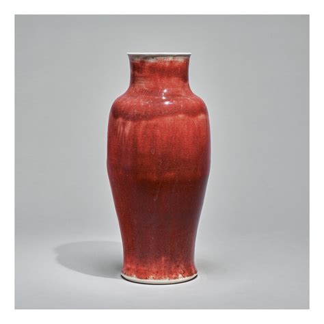 A Copper Red Glazed Langyao Vase Qing Dynasty Kangxi Period