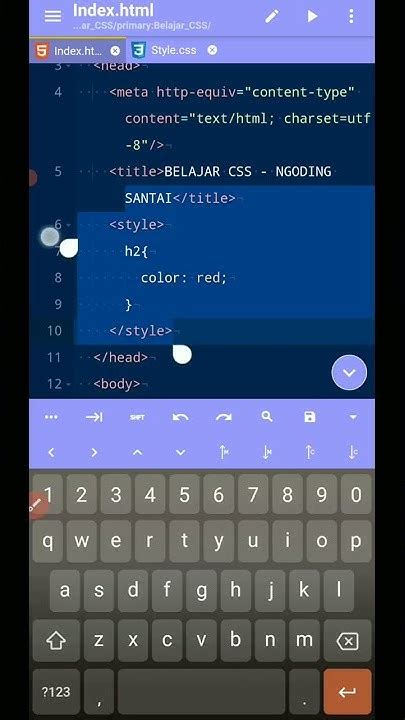 Cara Menghubungkan Css Ke File Html Shorts Cssdasar Belajarcss