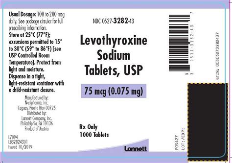 Levothyroxine FDA Prescribing Information Side Effects And Uses