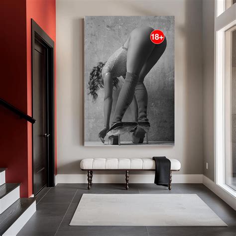 Erotic Woman Art Print Sexy Feet Fetish Luxury Handmade Wall Art Etsy