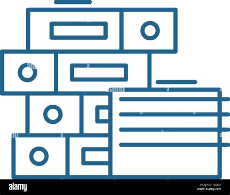 documentation line icon concept documentation flat vector symbol sign