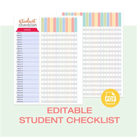 Student Checklist Editable Teacher Binder Student Record Binder