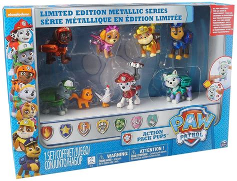 Paw Patrol Limited Edition Action Pack Pups Metallic Series Box Set