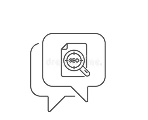 Ligne De Cible De Seo Icne Signe Doptimisation De Moteur De Recherche