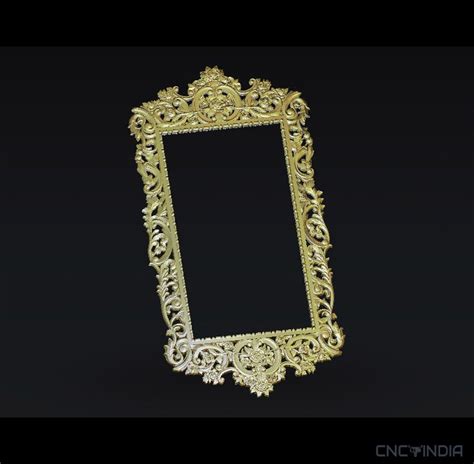 3dfrmr 1042 Frame Rectangle 3d Model For Cnc Rectangular Mirror Frame
