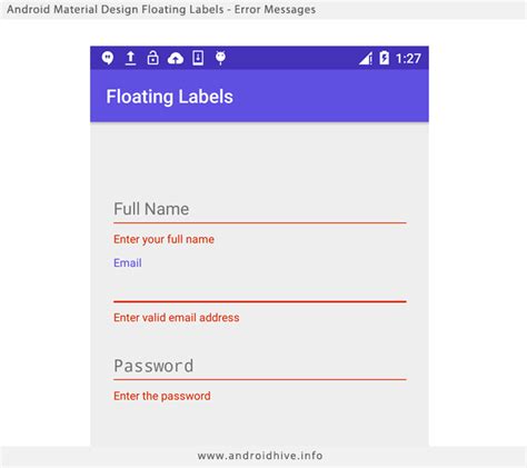 Floating Labels For Edittext Learn To Code Android