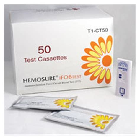 Hemosure Hemosure Ifob Fob Test Kit W Cassettes Only 50 Bx — Grayline