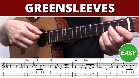 Greensleeves EASY Fingerstyle Ukulele FREE TABS Beginner Level