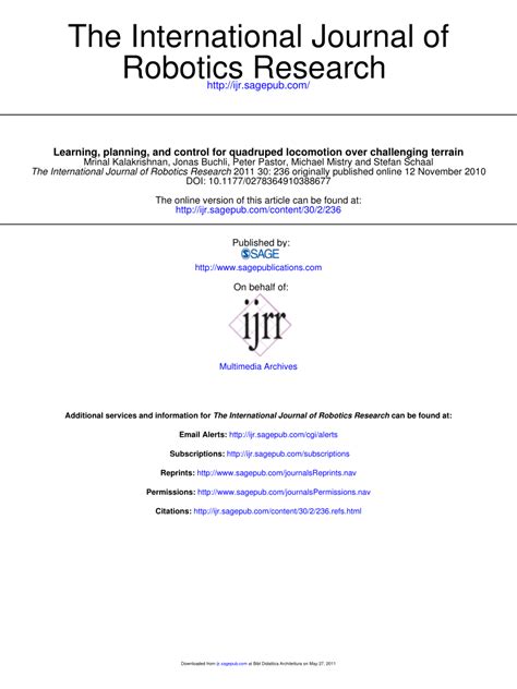 Pdf Learning Planning And Control For Quadruped Locomotion Over Challenging Terrain