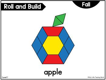 Fall Pattern Block Mats By My Babe Teaching World TpT