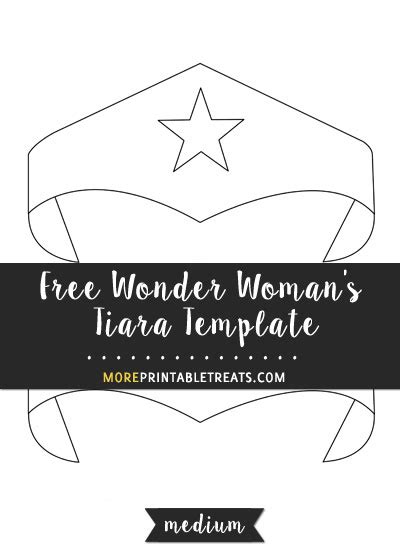 Printable Wonder Woman Crown Template Free Templates Printable