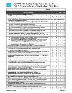 Fillable Online Research Alliance ENERGY STAR Qualified Homes Version Fax Email Print PdfFiller