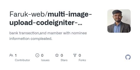 GitHub Faruk Web Multi Image Upload Codeigniter Project Bank