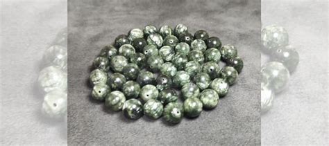 Серафинит (Клинохлор) Бусины из натуральных камней купить в Мурино ...
