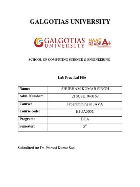 Bca Java Lab File Download Free Pdf Method Computer Programming Class Computer