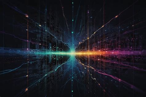Premium Photo Data Nexus Citys Central Hub Of Neural Network Streams