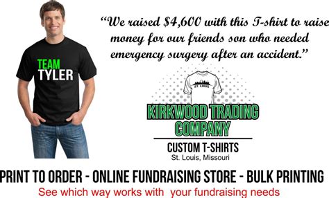 Fundraising With Custom Tees Kirkwood Trading Company