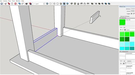 가구디자인 스케치업sketchup 기초 무료강좌 1 기본 테이블 그려보기 Youtube