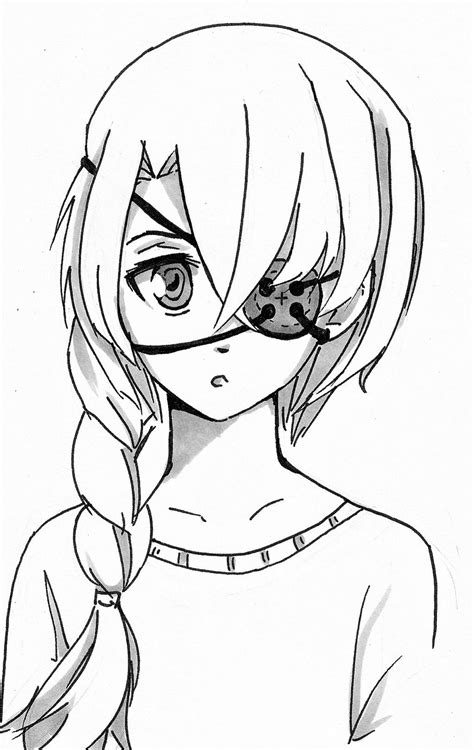 Button Eye Patch Girl By Alkalightning On Deviantart