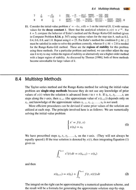 Solved 4 Consider The Multistep Method