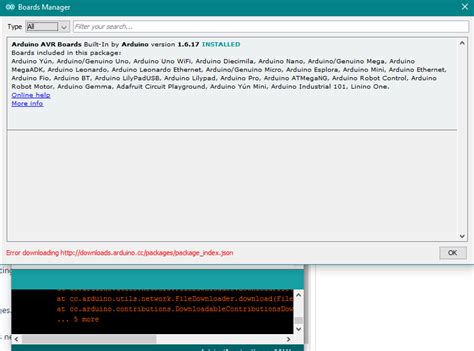 Arduino Download New Packages Has Error · Issue 6355 · Arduinoarduino