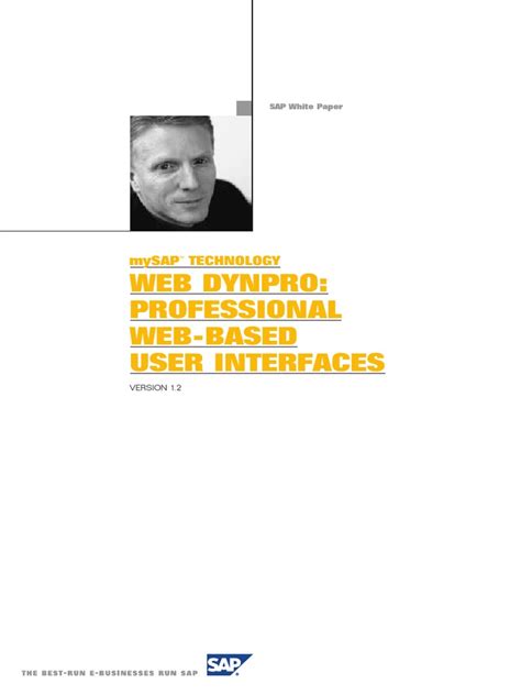 Web Dynpro Professional Web Based User Interfaces Mysap Technology Pdf Dynamic Web Page