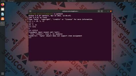 Основи Python для програмованих мереж та систем кортежі курс по