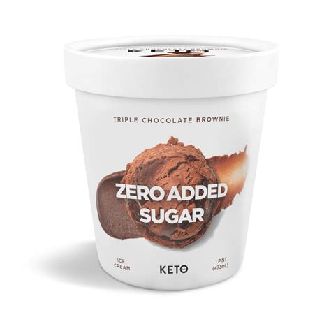 Keto Pint Ice Cream Triple Chocolate Brownie