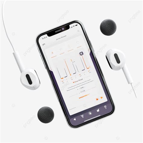 팟캐스트 앱 및 플레이어 모바일 Ui 디자인 인터페이스전화 모형 포함 팟캐스트 앱 오디오 Png 일러스트 및 이미지 에