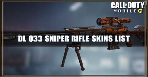 DL Q33 Skins List Call Of Duty Mobile Zilliongamer
