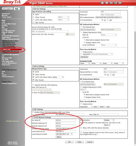 What Is WAN IP And Remote Gateway IP Used For In LAN To LAN VPN Configuration In TCP IP Settings