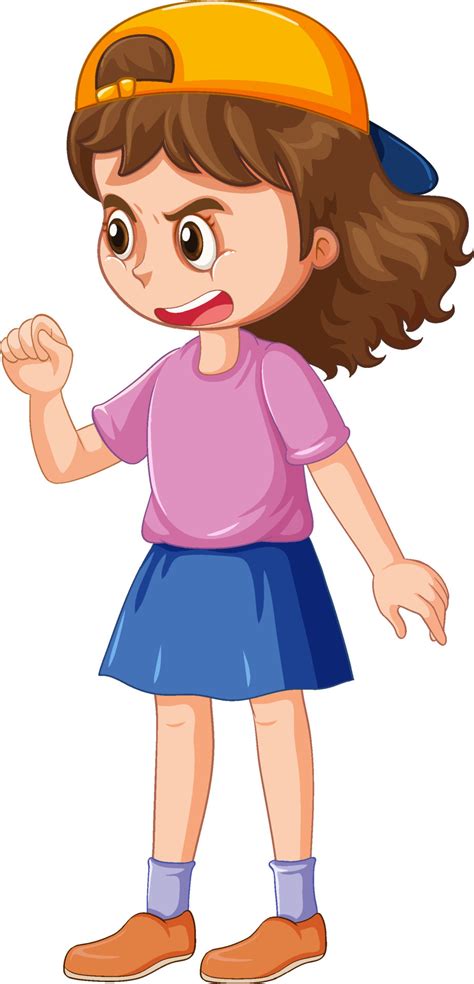 Annoyed Cartoon Girl