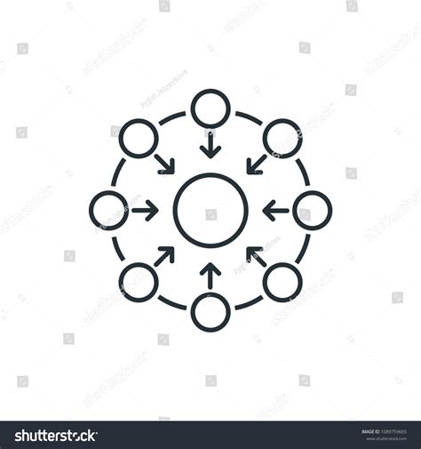 Decentralized Algorithm Symbol Modern Simple Vector เวกเตอร์สต็อก