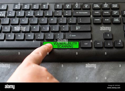 Text Caption Presenting Vulnerability Scanning Word Written On Defining Identifying