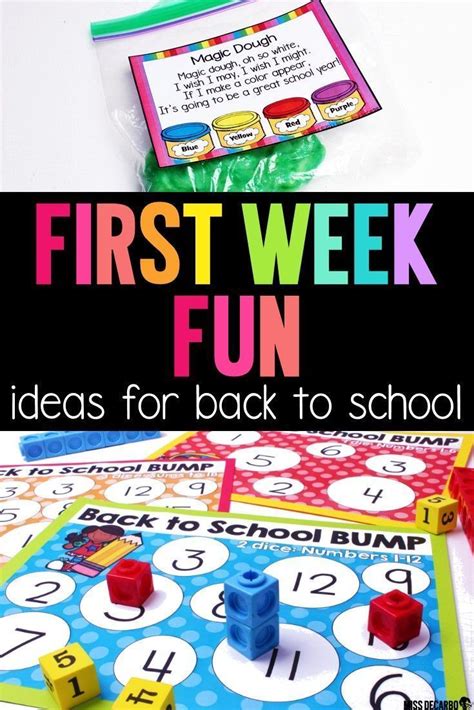 Get Tons Of Ideas To Use For The First Week Back To School Miss