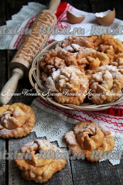 Хворост в виде розочек 12 фото в рецепте