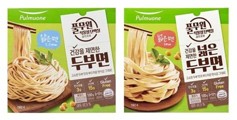 풀무원 두부면 출시밀가루면 대체
