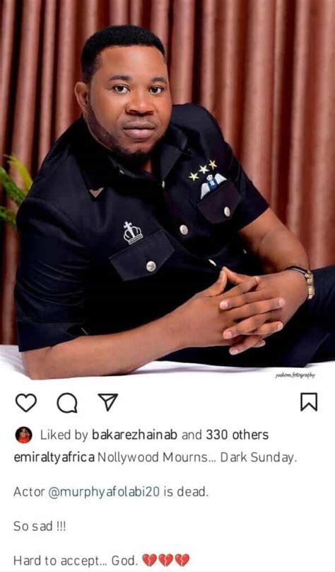 Black Sunday Yoruba Nollywood Stars Mourn Murphy Afolabi Kemi Filani