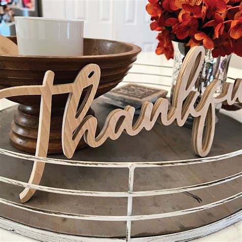 Thankful Wood Sign Etsy