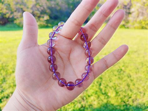 Natural Amethyst Crystal Bracelet Chakra Healing Bracelet T For
